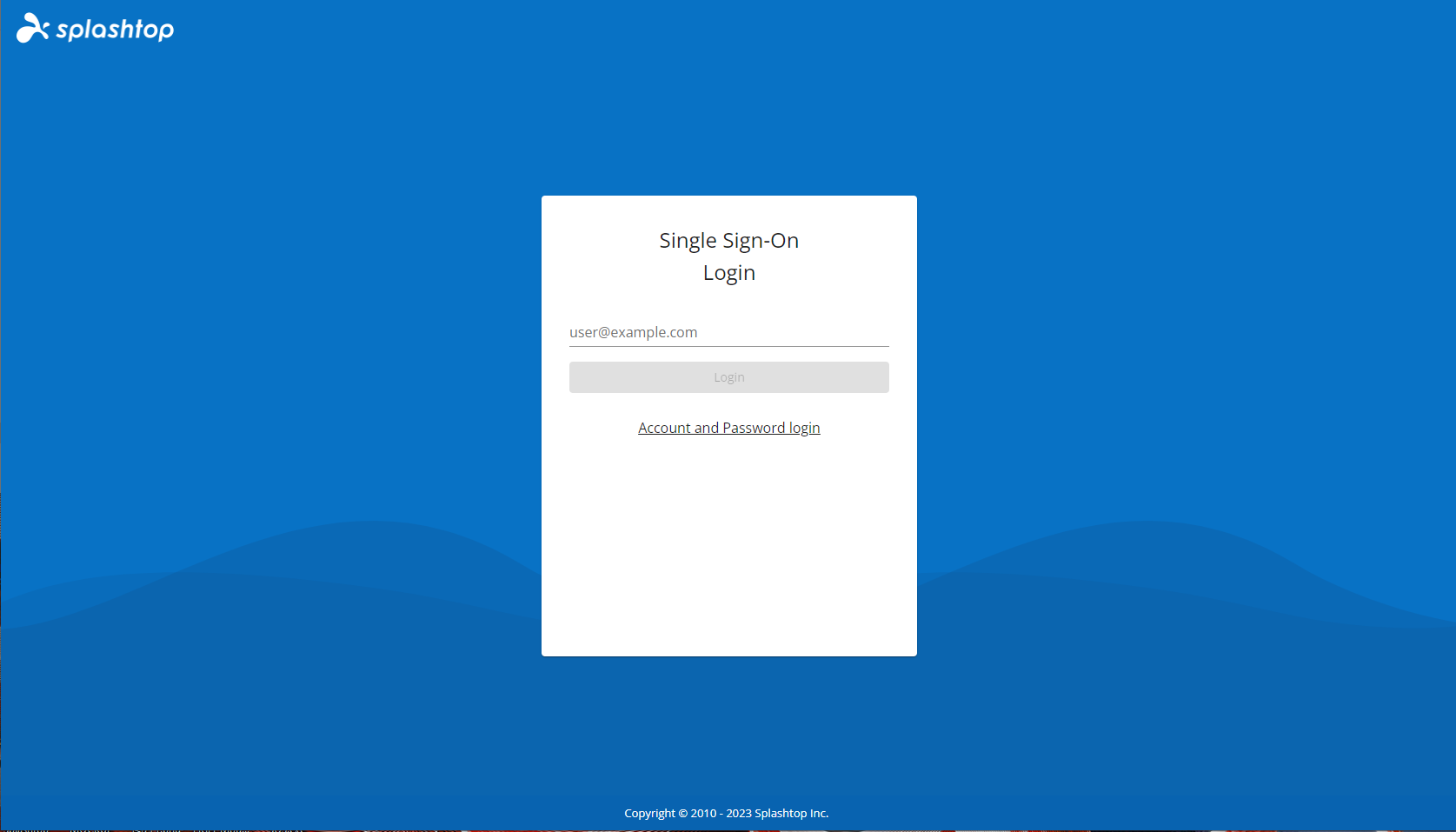 How can I log in using an SSO account? – Splashtop On-Prem - Support