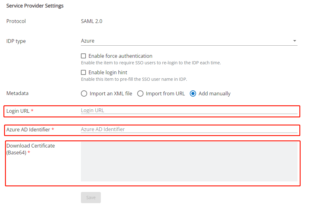 SSO setup - Azure AD (SAML2.0) – Splashtop On-Prem - Support