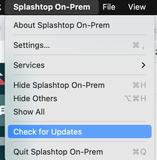 Software Updates – Splashtop On-Prem - Support