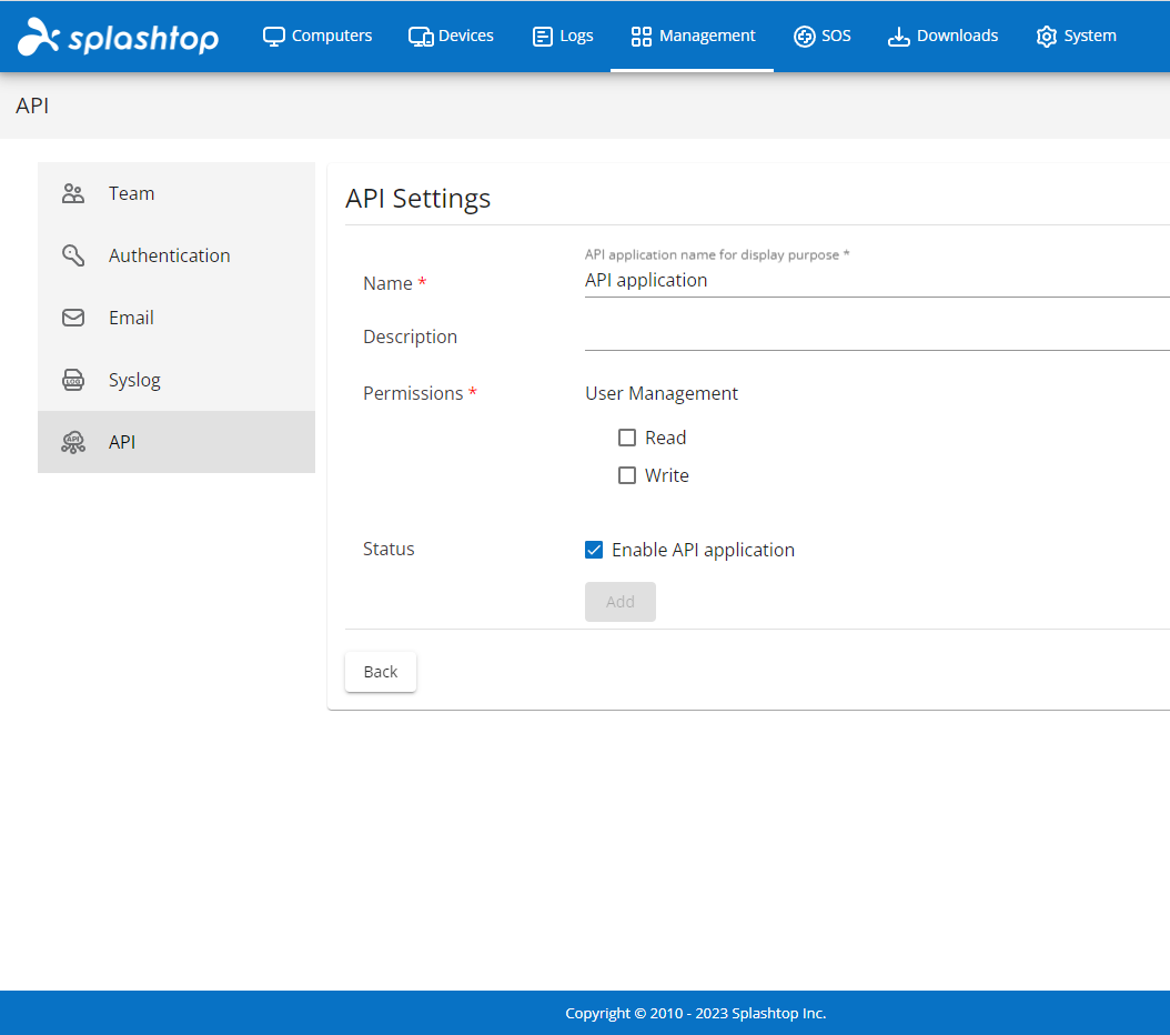 How to use Open API – Splashtop On-Prem - Support