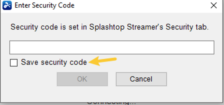 Disable saving OS credentials and security code – Splashtop On-Prem ...