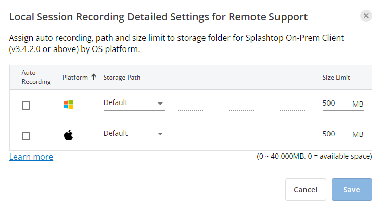 Local Session Recording on Gateway Web Console – Splashtop On-Prem ...