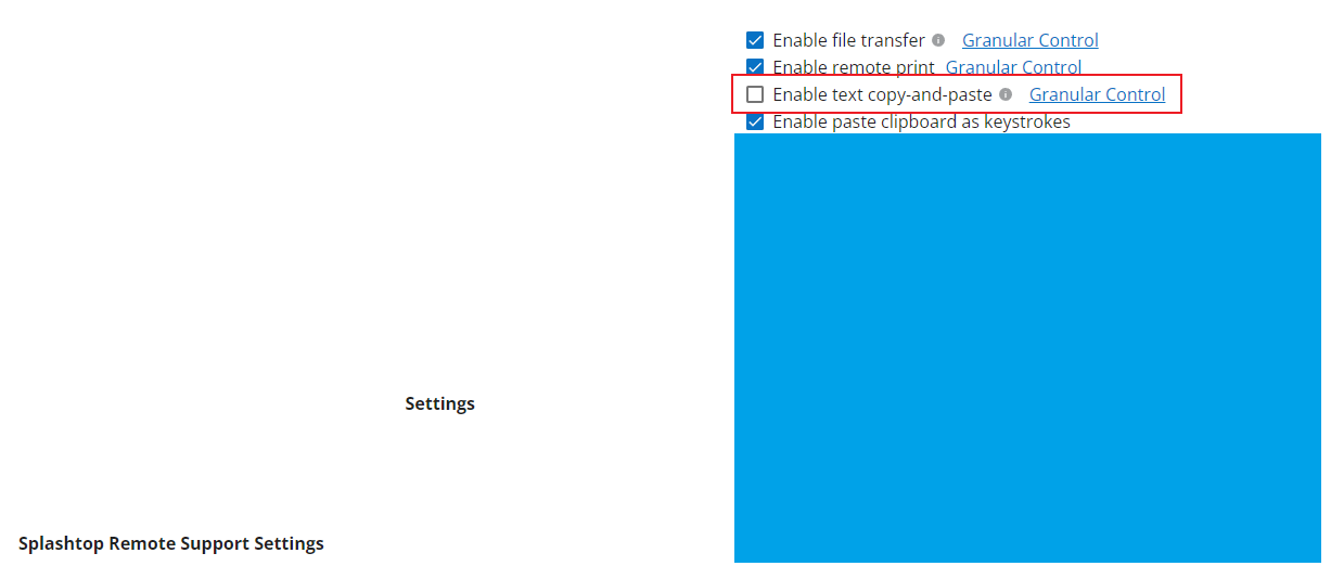 Copy and Paste clipboard – Splashtop On-Prem - Support