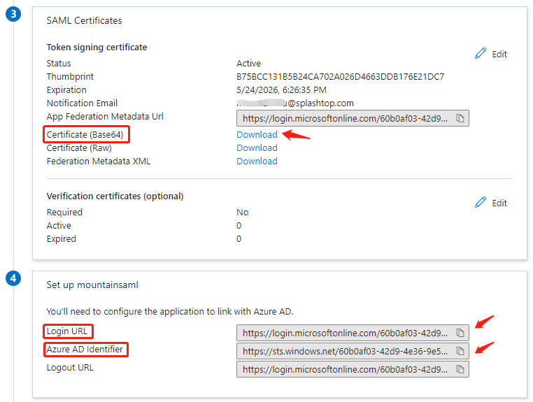 SSO setup - Azure AD (SAML2.0) – Splashtop On-Prem - Support