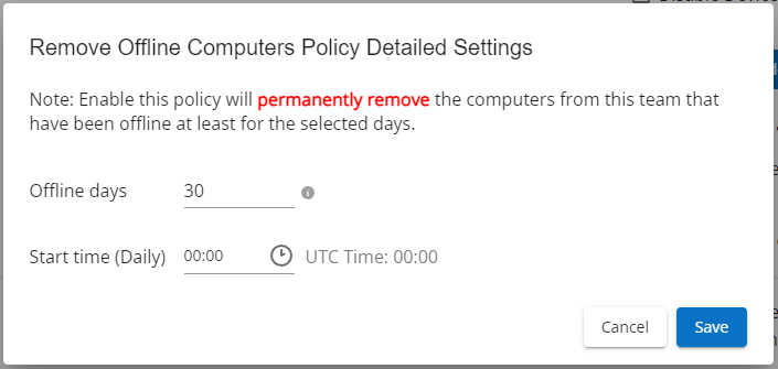 Remove offline computers policy – Splashtop On-Prem - Support