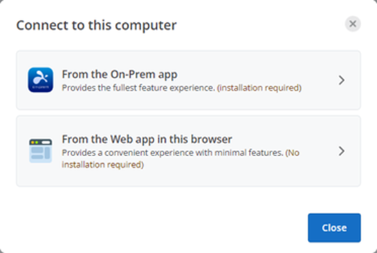 Web App – Splashtop On-Prem - Support