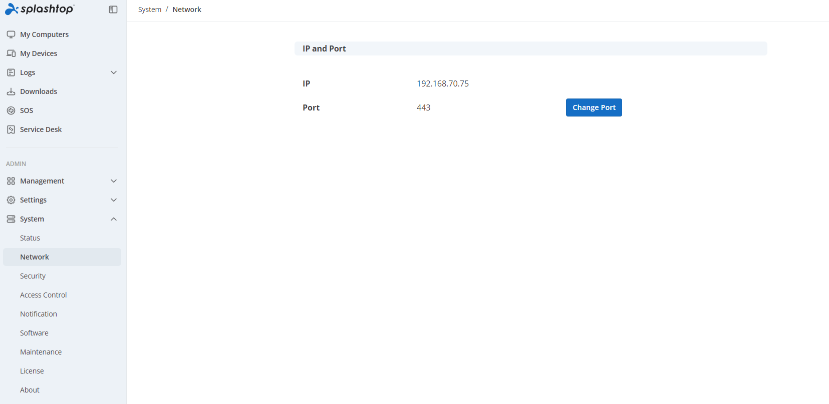 How to change network port? – Splashtop On-Prem - Support