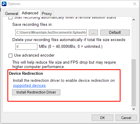 USB Device Redirection – Splashtop On-Prem - Support